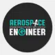 Funny Aerospace Engineering It's Rocket Science Classic Round Sticker ...