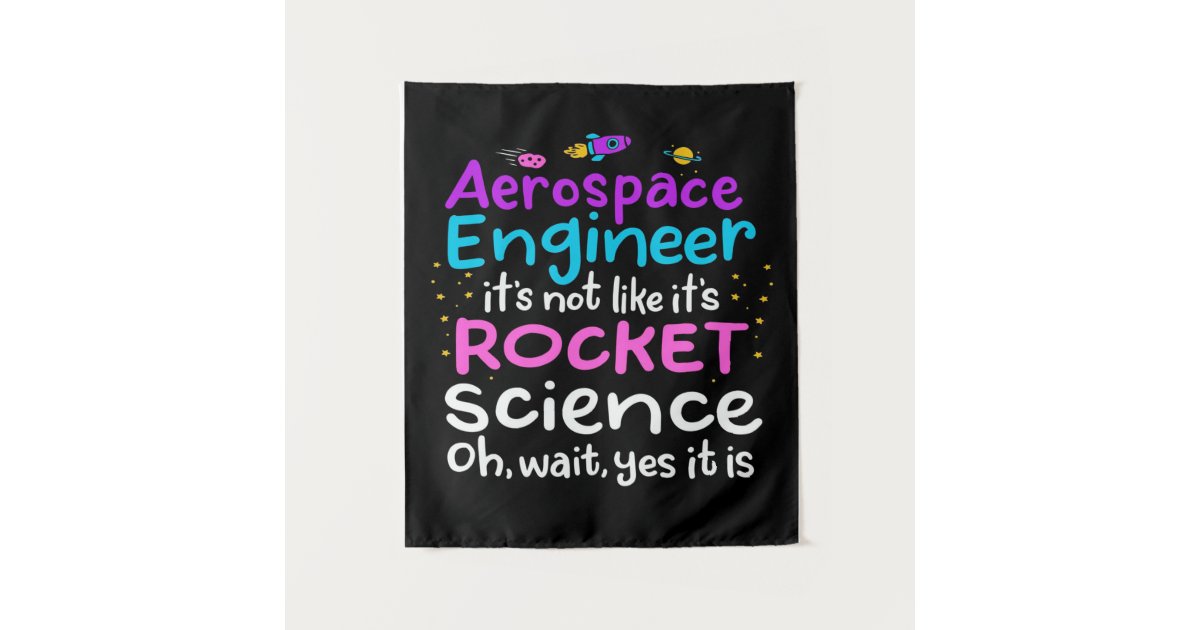 Funny Aerospace Engineering Tapestry | Zazzle