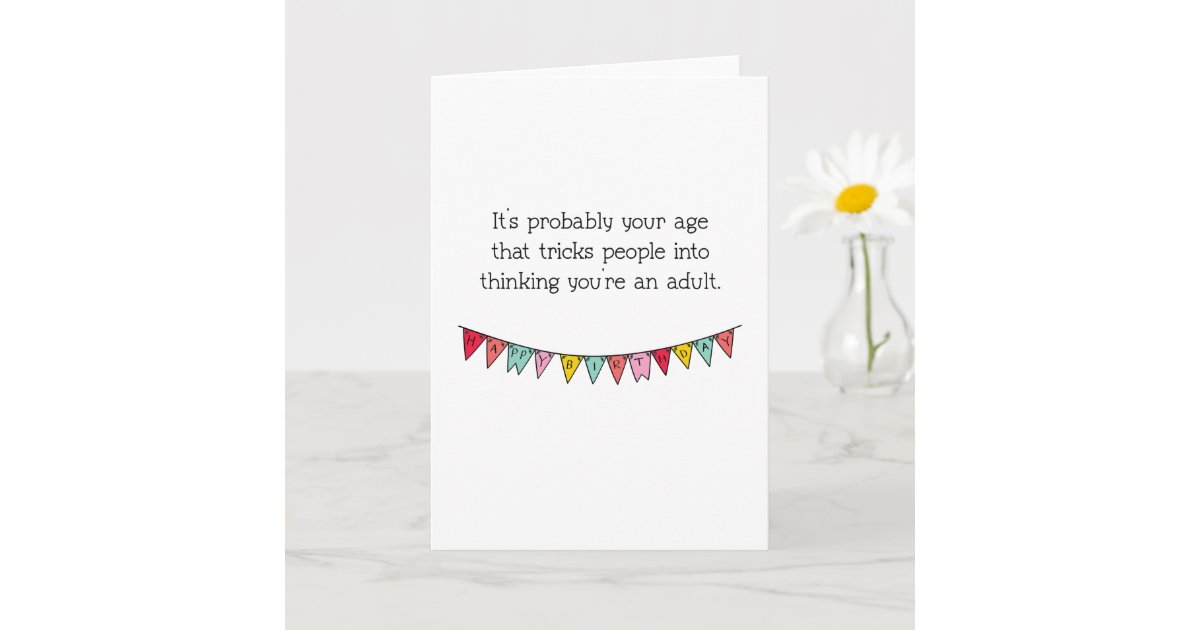 Funny Ageing Getting Old Happy Birthday Card | Zazzle