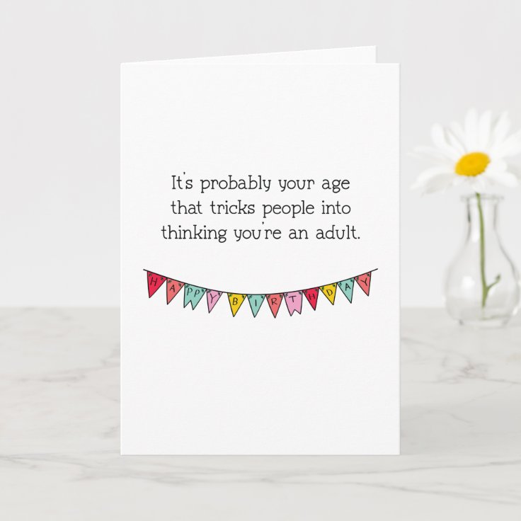 Funny Ageing Getting Old Happy Birthday Card | Zazzle