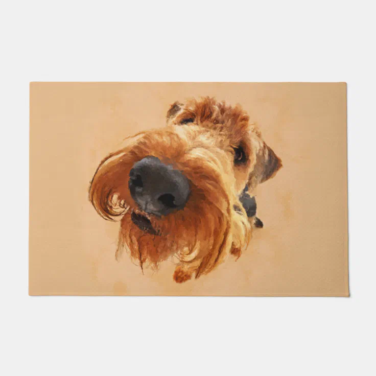 Funny Airedale Terrier Doormat | Zazzle