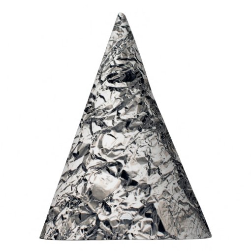 Funny Alien metal Tin Foil Signs Party Hat | Zazzle