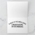 FUNNY ALIEN SCI-FI WEDDING CONGRATULATIONS CARD | Zazzle