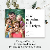 Funny All is Not Calm Photo Christmas Holiday Card | Zazzle