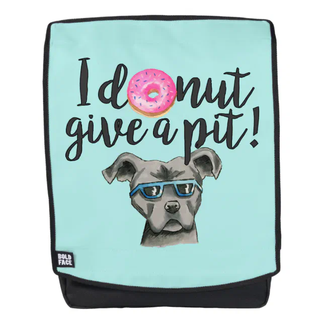 Funny American Pit Bull Terrier Dog Pun Backpack | Zazzle