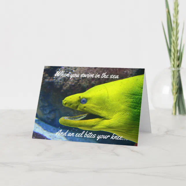 Funny Amore (a Moray) Valentine Holiday Card | Zazzle