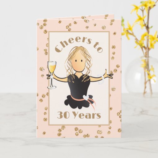 Funny and Classy 30th Birthday Card for Her | Zazzle