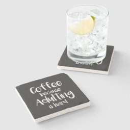 Funny and cute coffee coaster | Zazzle