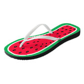 Funny and Cute Watermelon Slice Summer Fruit Flip Flops | Zazzle
