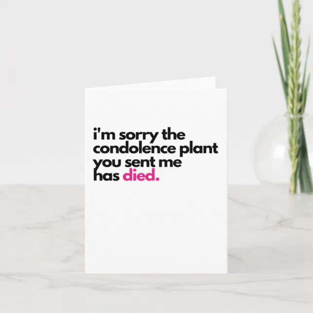 Funny and Oddly Specific Sympathy Card | Zazzle