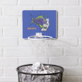 Funny angler fish cartoon mini basketball hoop | Zazzle