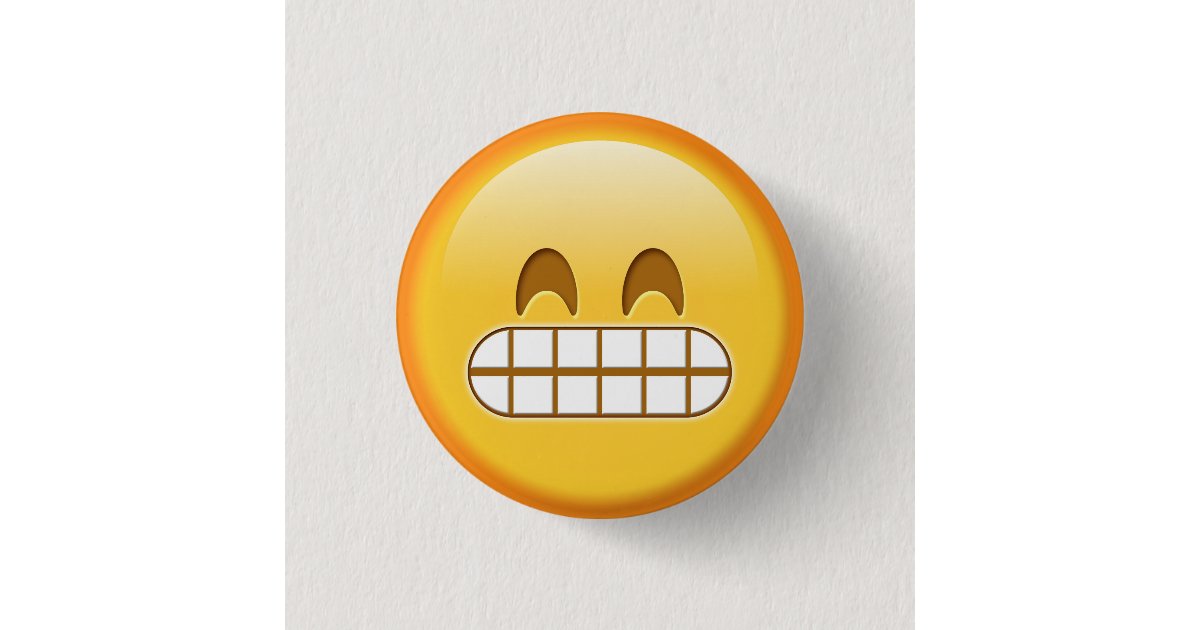 Funny angry emoji button | Zazzle