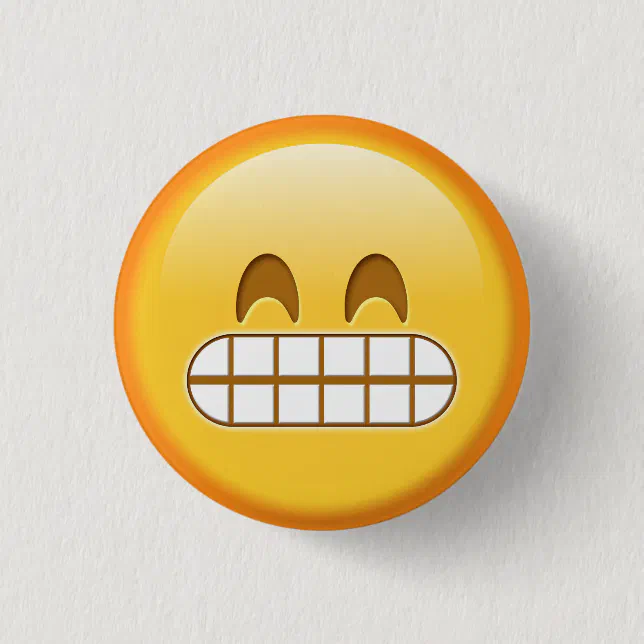 Funny angry emoji button | Zazzle