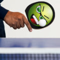 Funny Angry Face Green Black Ping Pong Paddle | Zazzle
