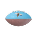 Funny angry hornet wasp cartoon illustration football | Zazzle