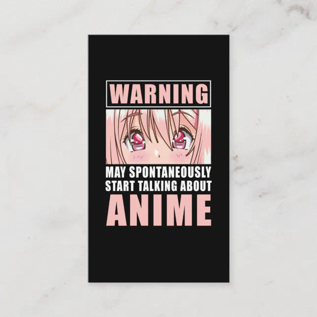 Funny Anime Girl Japanese Otaku Manga Japan Business Card | Zazzle