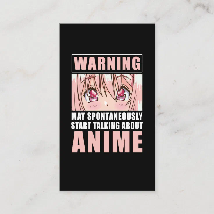 Funny Anime Girl Japanese Otaku Manga Japan Business Card | Zazzle