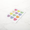 Funny Anti Valentine's Day Candy Hearts Foil Holiday Postcard | Zazzle