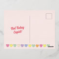 Funny Anti Valentine's Day Candy Hearts Foil Holiday Postcard | Zazzle