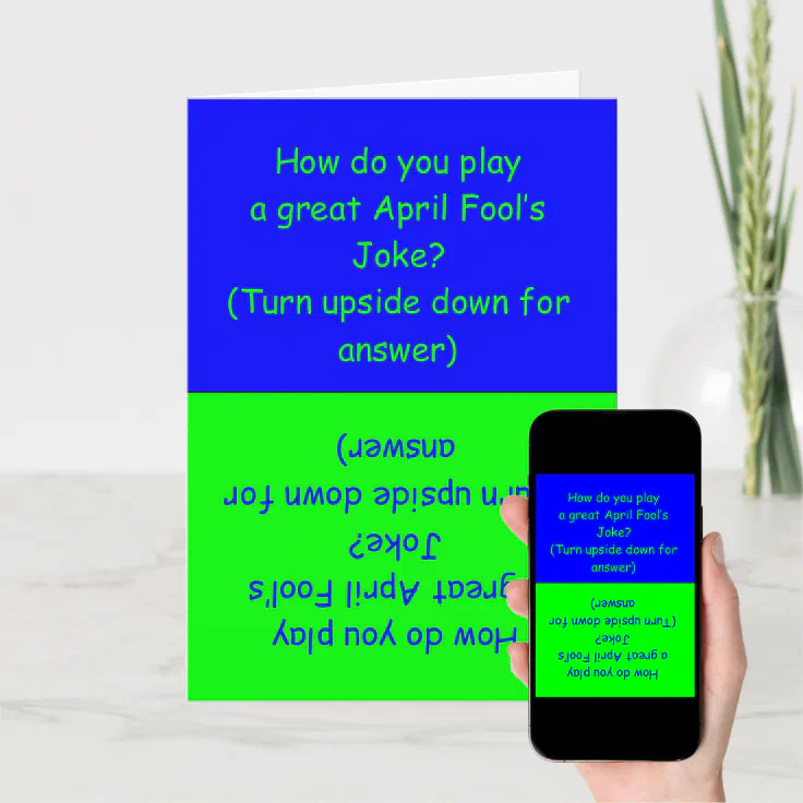 Funny April Fool's Day Joke Card | Zazzle
