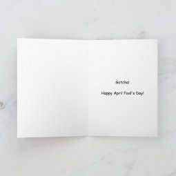 Funny April Fool's Day Joke Card | Zazzle