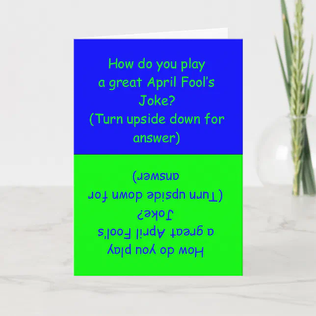 Funny April Fool's Day Joke Card | Zazzle