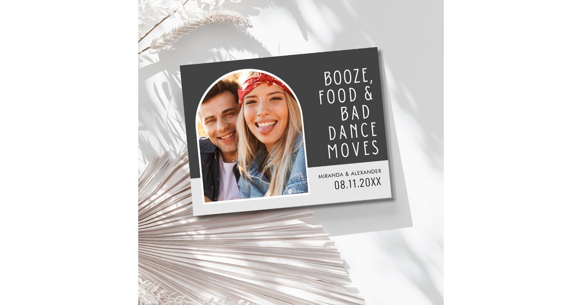 Funny Arch Photo Wedding Save the Date Announcement Postcard | Zazzle