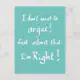 Funny Argument Handwritten Quote Postcard | Zazzle