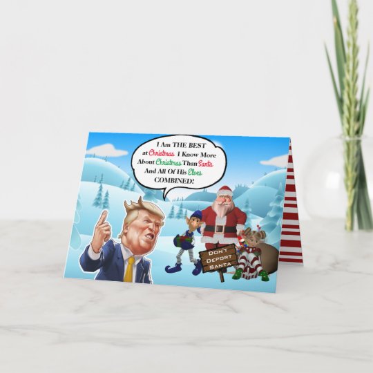 Funny Arrogant Trump Christmas Holiday Card | Zazzle.com