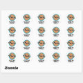 Funny As Shell Funny Seashell Pun Classic Round Sticker | Zazzle