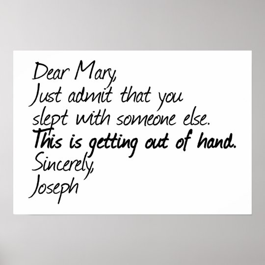 Funny atheist design poster | Zazzle.com
