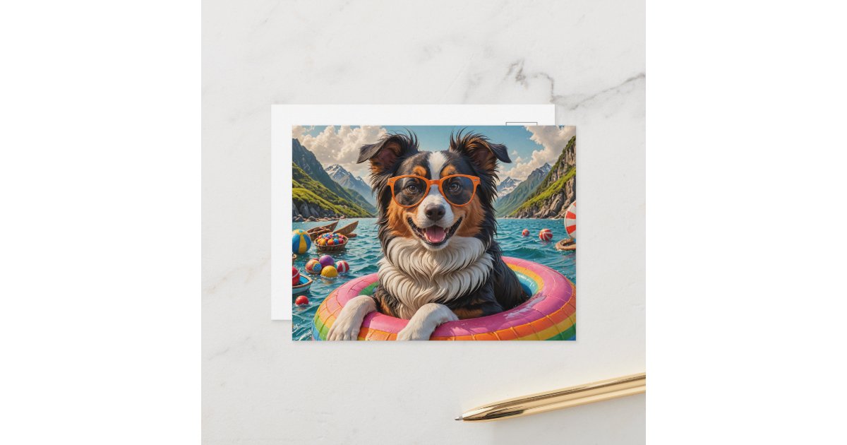 Funny Aussie on a Float Trip Postcard | Zazzle