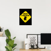 Funny Australian Sign. Beware of Drop Bears. Poster | Zazzle