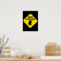 Funny Australian Sign. Beware of Drop Bears. Poster | Zazzle
