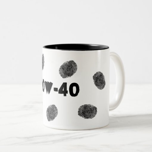 Funny Auto Mechanic 10W40 Greasy Fingerprints Mug | Zazzle