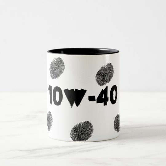 Funny Auto Mechanic 10W40 Greasy Fingerprints Mug | Zazzle.com