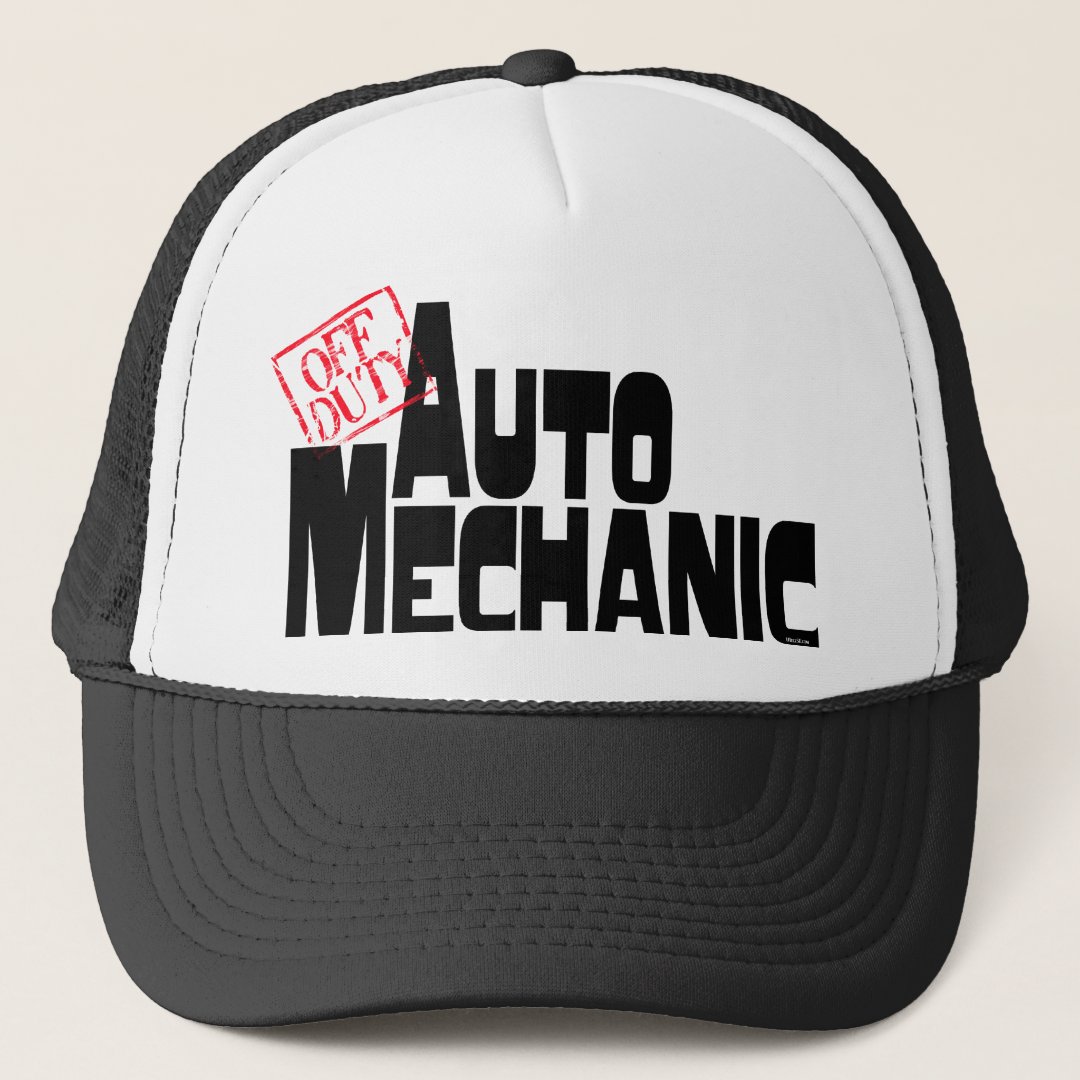 Funny Auto Mechanic Trucker Hat | Zazzle