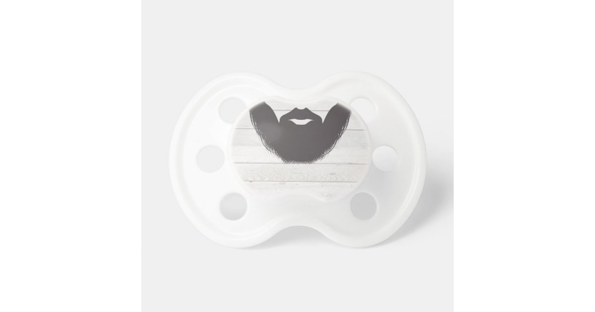 Funny Baby Beard Pacifier | Zazzle
