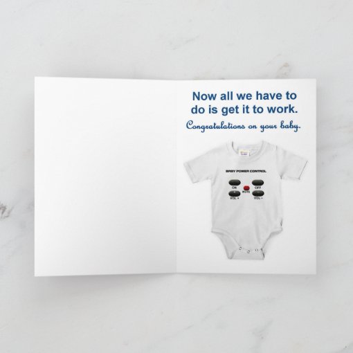 Funny baby card | Zazzle