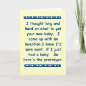 Funny baby card | Zazzle