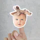 Funny Baby Face Cut Out Custom Photo Sticker | Zazzle