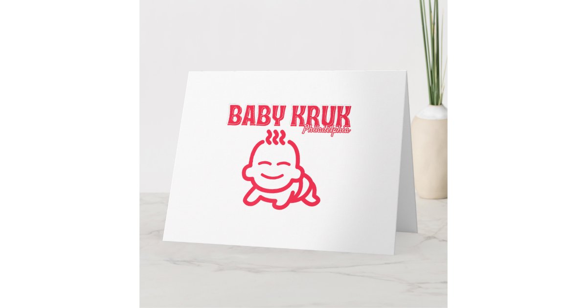 Funny Baby Kruk Philadelphia Premium Card | Zazzle