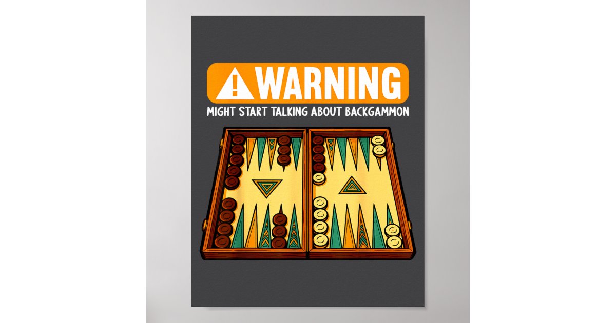 Funny Backgammon Poster | Zazzle