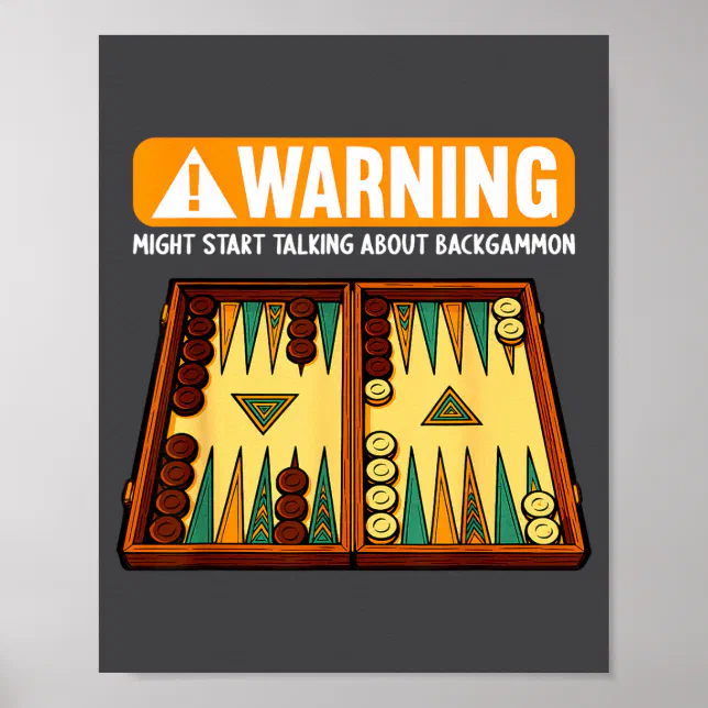 Funny Backgammon Poster | Zazzle