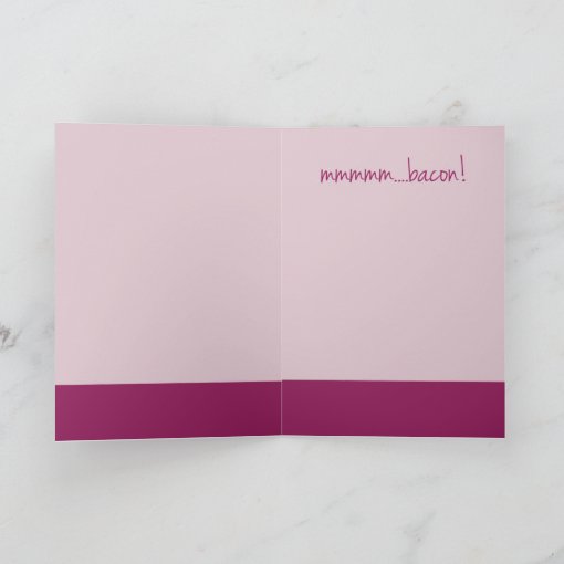 Funny Bacon Card Poem for Valentine's Day | Zazzle