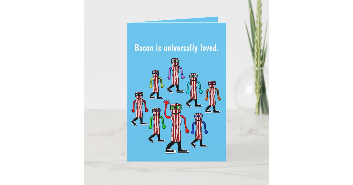 Funny Bacon Get Well Soon Card Gift | Zazzle
