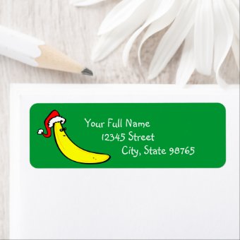 Funny Banana Custom Return Address Label | Zazzle