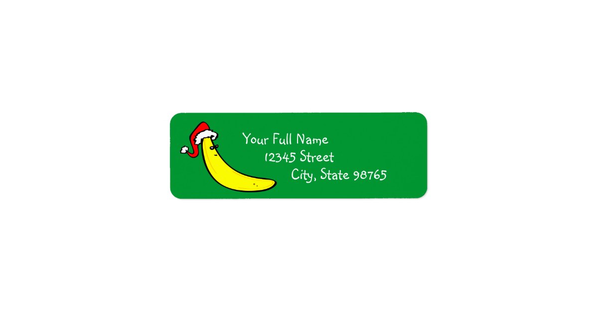Funny Banana Custom Return Address Label | Zazzle