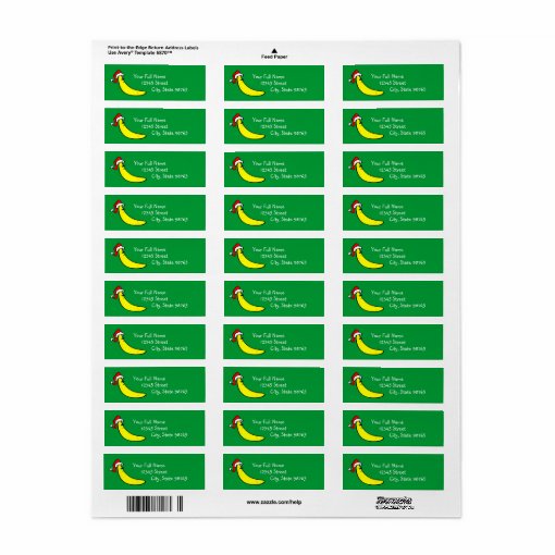 Funny Banana Custom Return Address Label | Zazzle