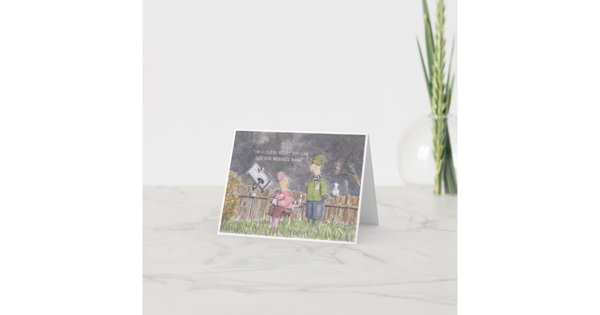 Funny Banking Greeting Card | Zazzle